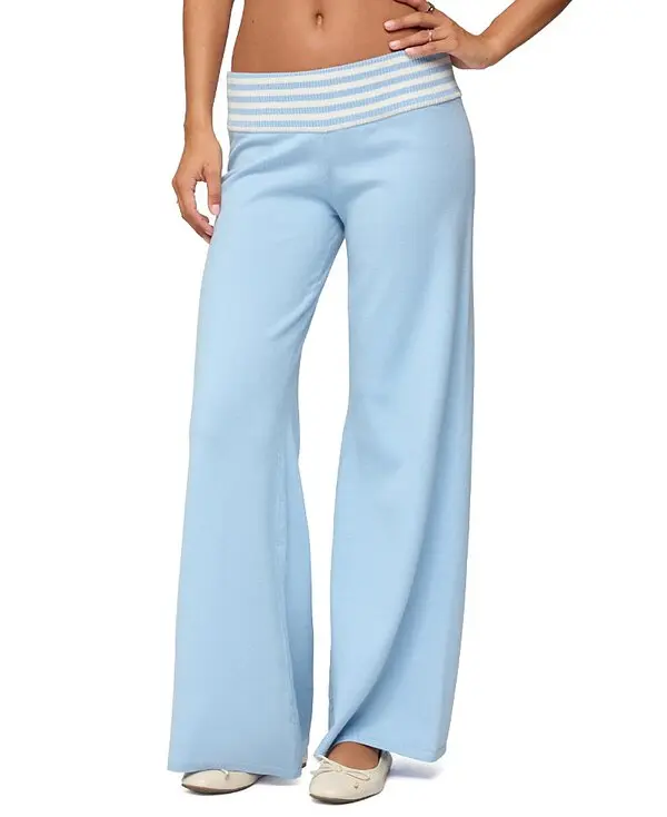 EDIKTED Flared Knit Pants