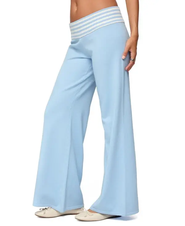 EDIKTED Flared Knit Pants