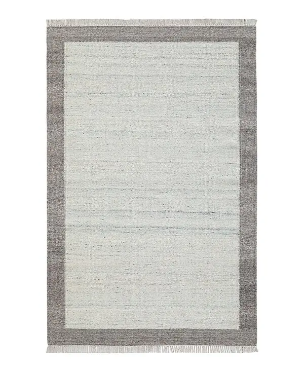 OBEETEE Nu Maison Soft Border Area Rug,5'0x8'0 - Charcoal