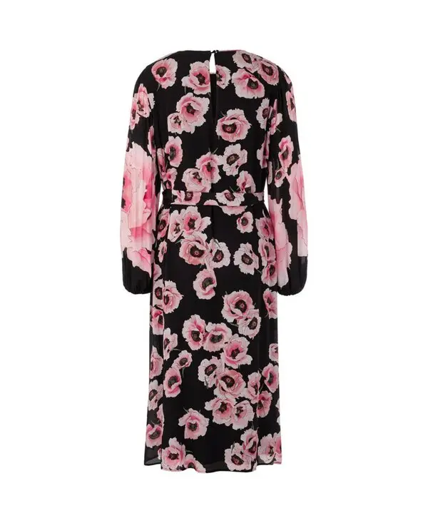 MARC CAIN Floral Print Midi Dress
