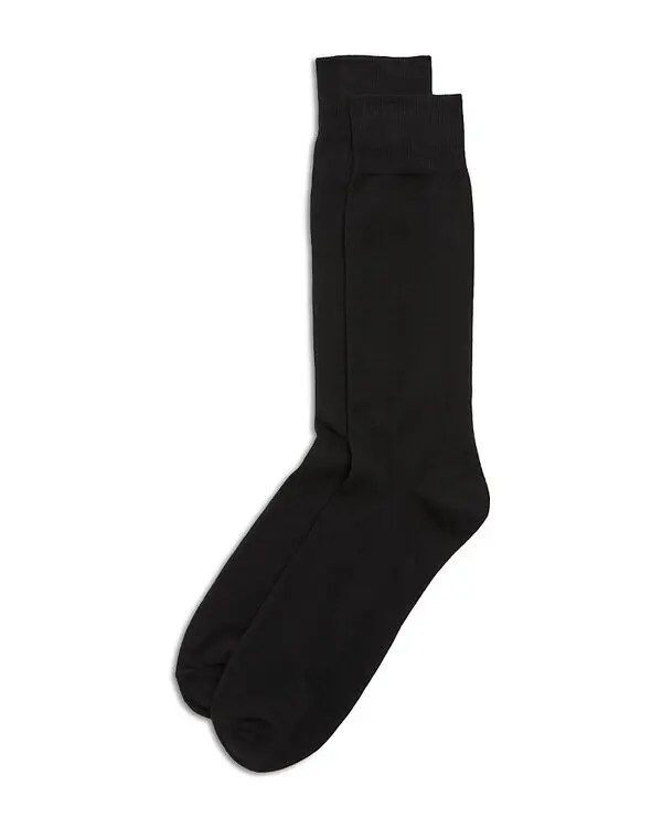 Bloomingdale'S Cotton Blend Crew Socks - Black