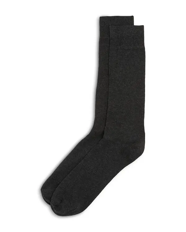 Bloomingdale'S Cotton Blend Crew Socks - Charcoal
