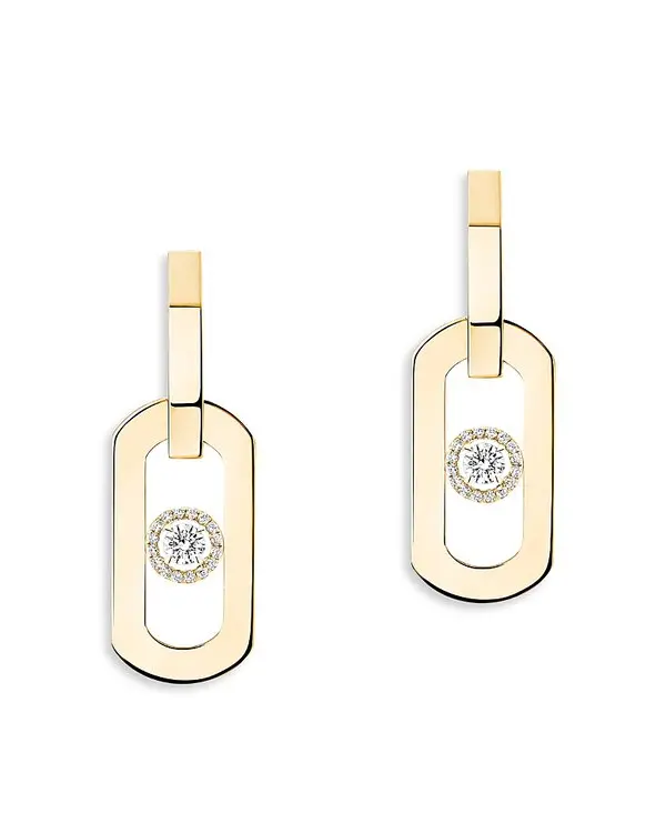 Messika 18k Yellow Diamond Drop Earrings - Gold