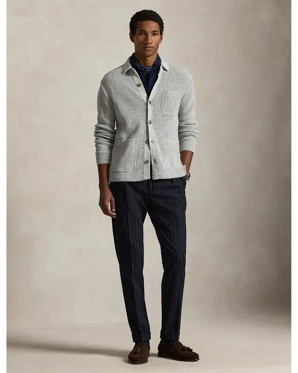 Polo Ralph Lauren Textured Cotton Cardigan Sweater