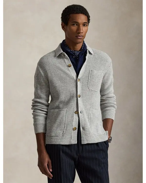 Polo Ralph Lauren Textured Cotton Cardigan Sweater