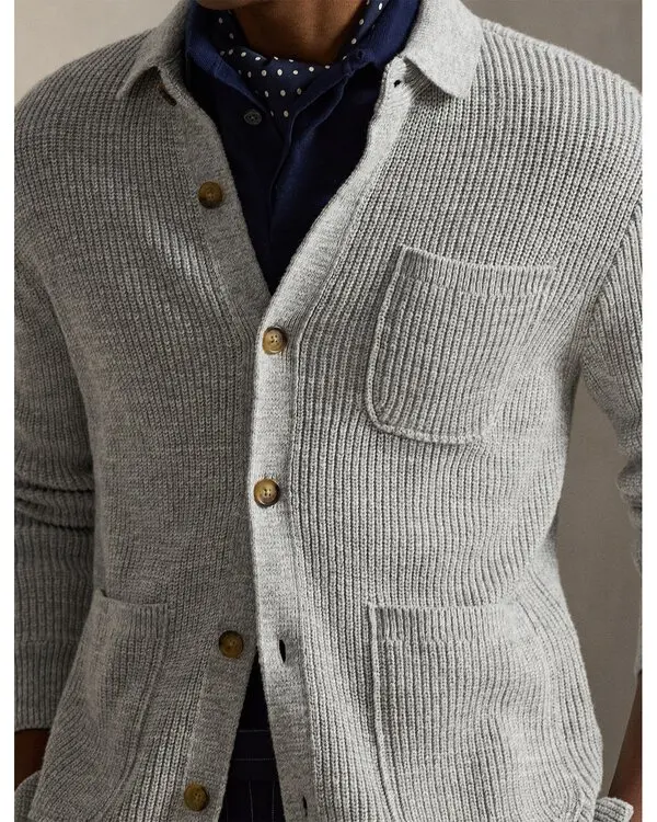 Polo Ralph Lauren Textured Cotton Cardigan Sweater