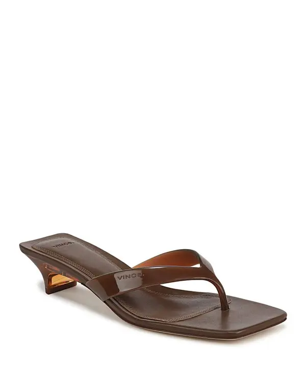Vince San Juan Jelly Thong Sandals - Saddle
