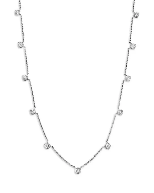 Bloomingdale'S 5.5 Tcw Diamond Station Necklace In 14k Gold - White