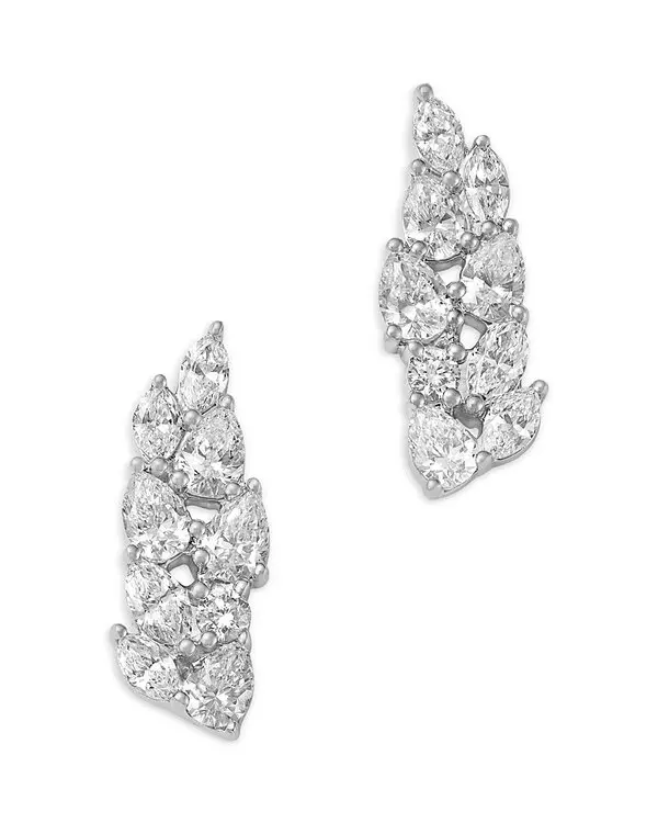 Bloomingdale'S Lab Grown Diamond Ear Climbers 1.33 Tcw - White Gold