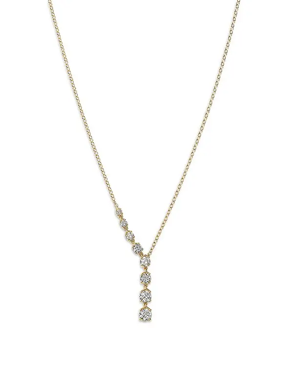 Bloomingdale'S Luxe Collection Certified Lab Grown Diamond Necklace - Gold