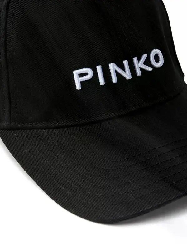 Pinko Logo Detail Baseball Cap - Black