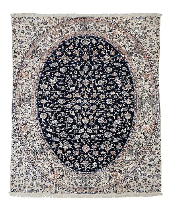 Bloomingdale'S Persian Nain Area Rug 8' 0 X 11' 8 - Blue