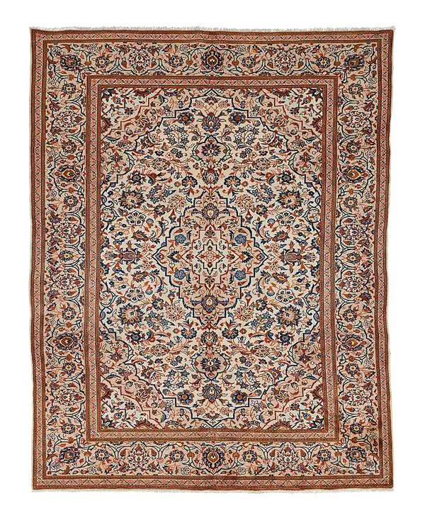 Bloomingdale'S Persian Kashan Area Rug 6' 6 X 10' 5 - Ivory