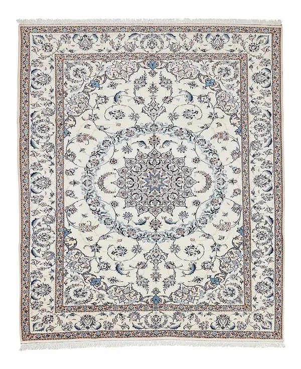 Bloomingdale'S Persian Nain Area Rug 7' 0 X 10' 0 - Ivory