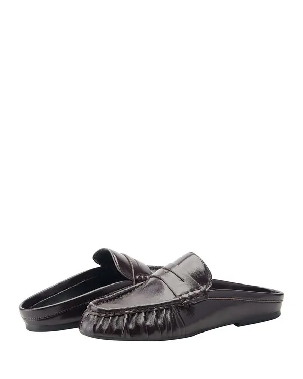MARC FISHER LTD. Jaynie Leather Mules - Dark Red