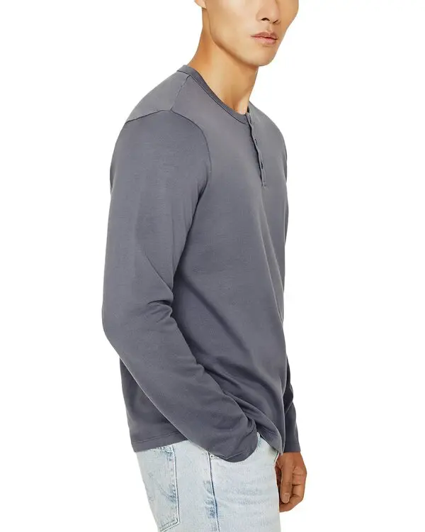 Ag Regular Fit Henley Shirt - Slate Sky