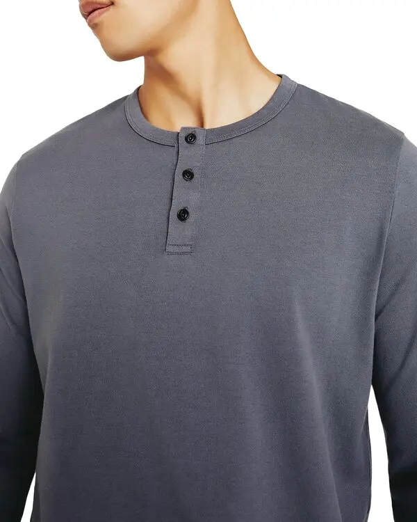 Ag Regular Fit Henley Shirt - Slate Sky