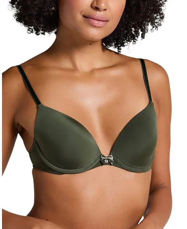 Hunkemoller Plunge Padded Underwired Bra - Deep Depths