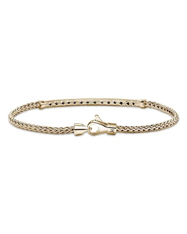 John Hardy 14k Yellow Diamond Pave Link Bracelet - Gold