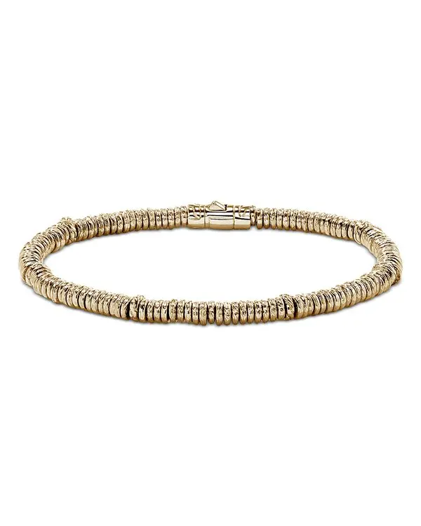 John Hardy 14k Yellow Heishi Beaded Bracelet - Gold
