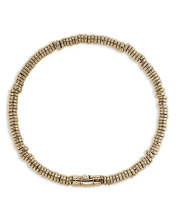 John Hardy 14k Yellow Heishi Beaded Bracelet