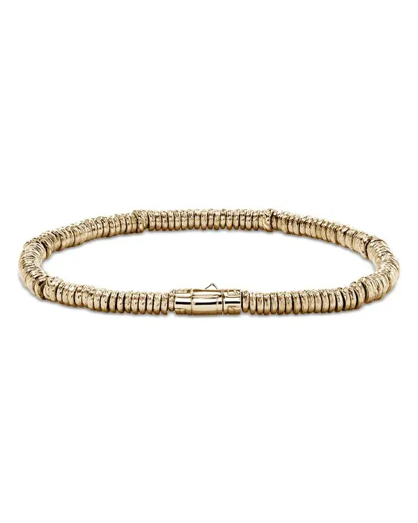 John Hardy 14k Yellow Heishi Beaded Bracelet