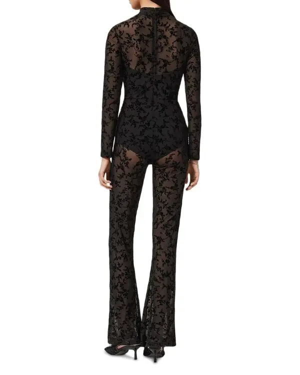 ALLSAINTS Rylee Flocked Lace Catsuit