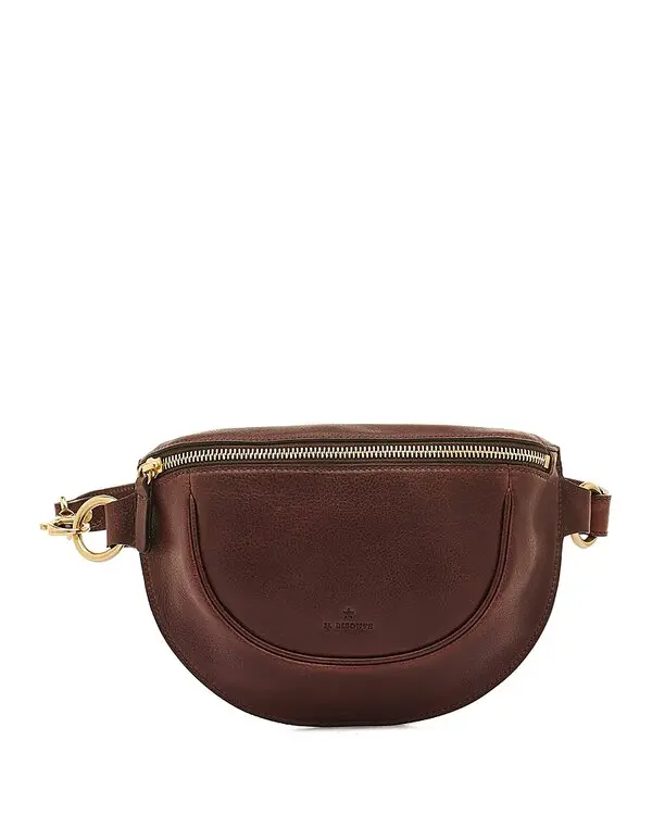 Il Bisonte Oliveta Leather Belt Bag - Coffee