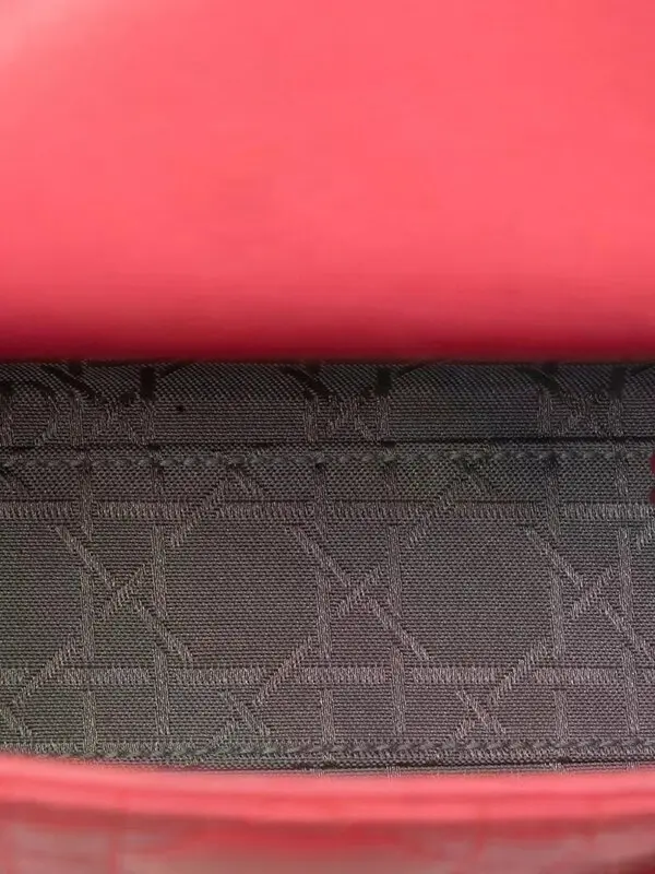 Dior Mini Lambskin Cannage Lady Satchel - Pink