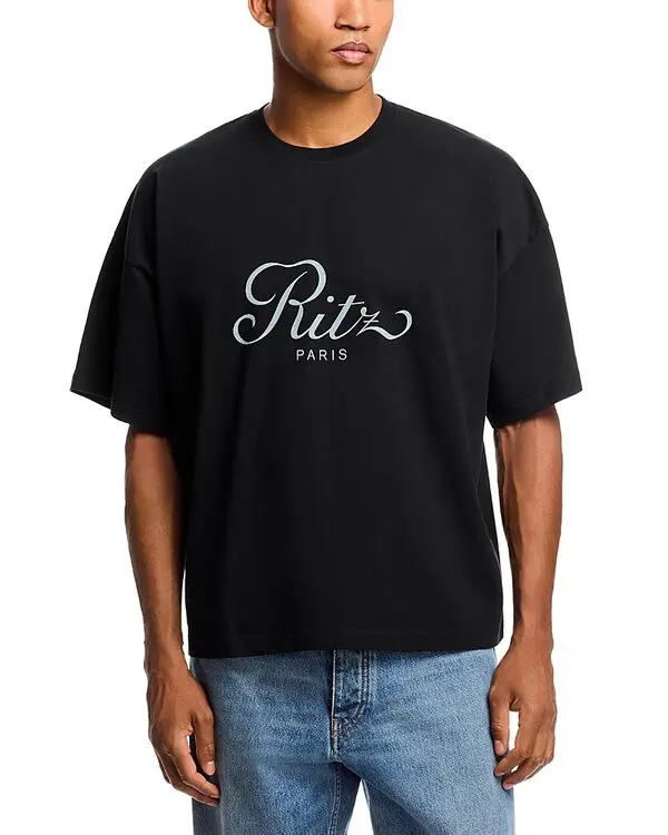 FRAME Ritz Graphic Tee - Black
