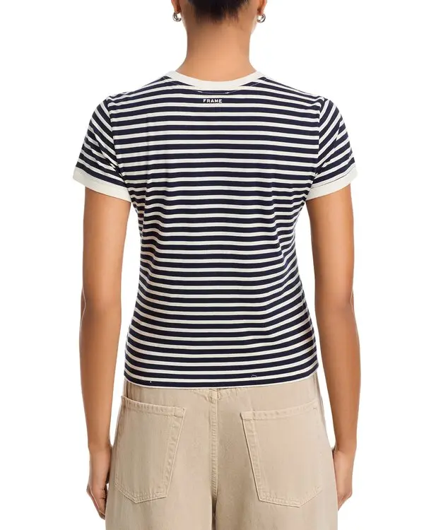 FRAME Ritz Striped Baby Tee