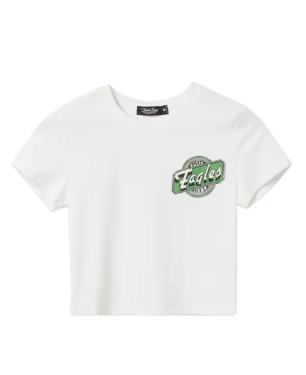 Junk Food Clothing Nfl Philadelphia Eagles Baby Tee - Vintage White