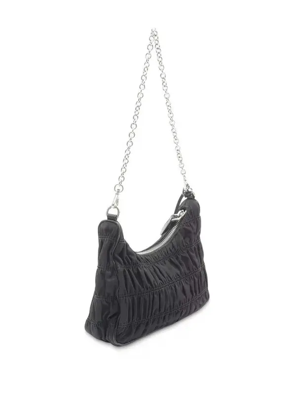 Prada 2000-2013 Tessuto Gaufre Re-edition Shoulder Bag - Black