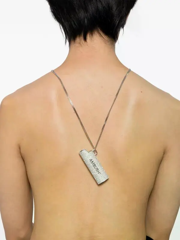 AMBUSH Pave Lighter Case Necklace