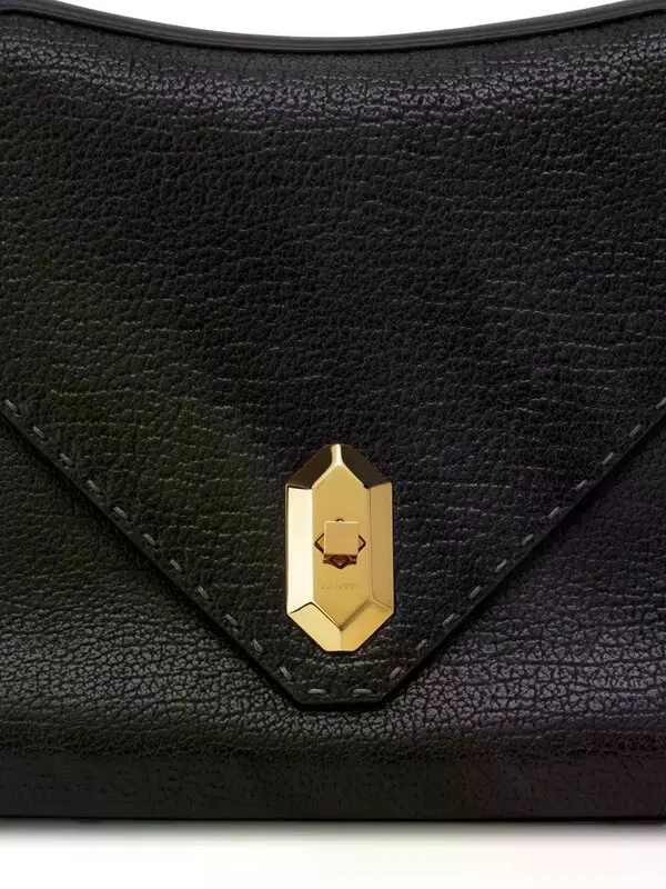 LANVIN Le Confident Leather Shoulder Bag - Black