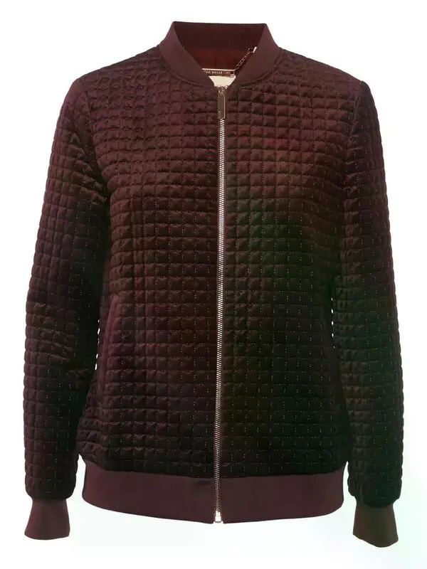 Ted Baker London Quilted Zip-front Bomber Jacket