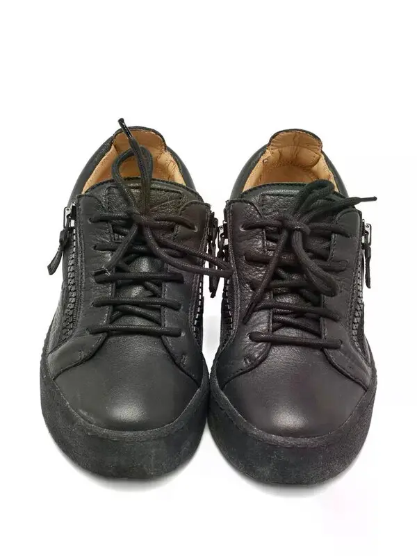 GIUSEPPE ZANOTTI Frankie Zip Leather Trainers