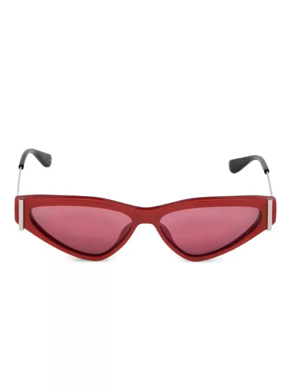 Alexander McQueen T-bar Cat-eye Sunglasses - Red