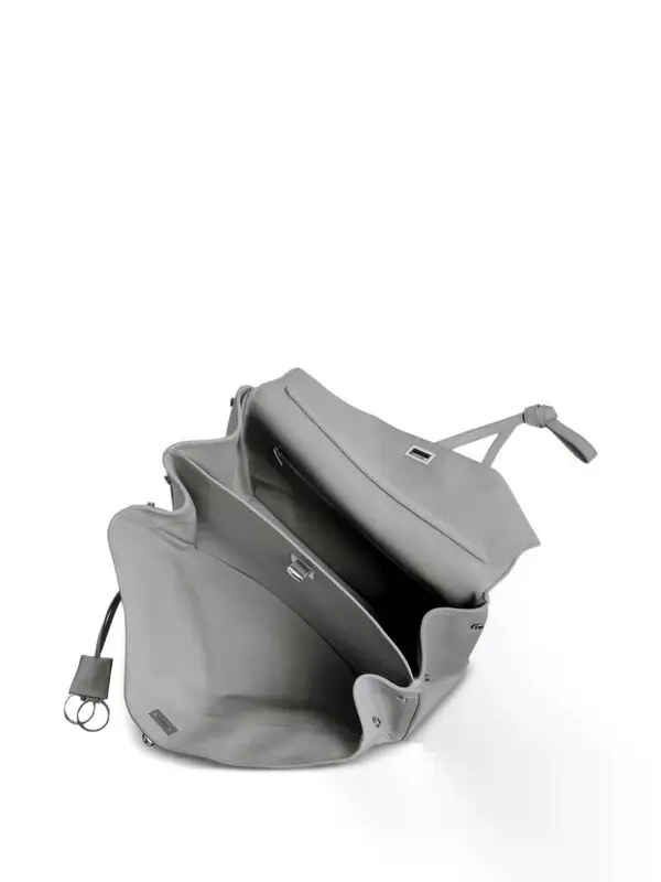 Balenciaga Leather Rodeo Tote Bag - Grey