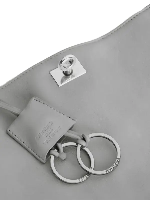 Balenciaga Leather Rodeo Tote Bag - Grey