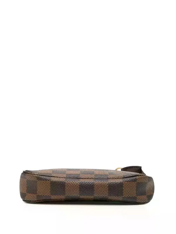 LOUIS VUITTON Damier Ebene Mini Pochette Accessoires - Brown