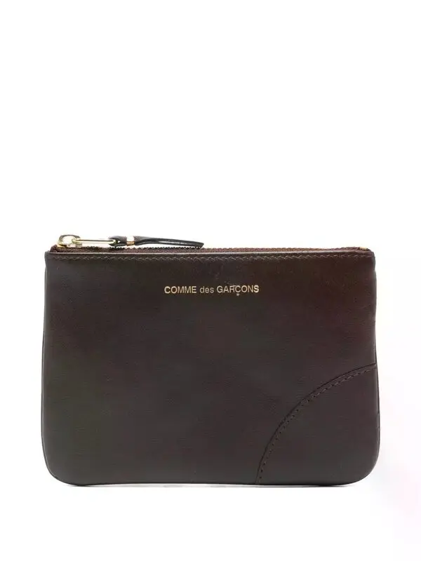Comme Des Garçons Zip Wallet - Brown