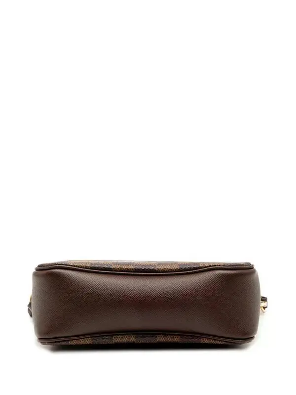 LOUIS VUITTON Damier Ebene Trousse Pochette Handbag - Brown