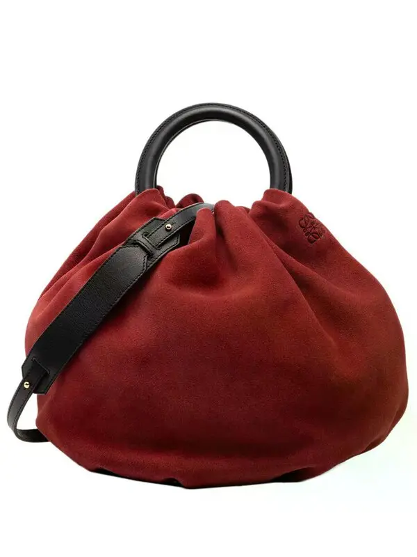 Loewe 2014 Suede Bounce Bag Satchel