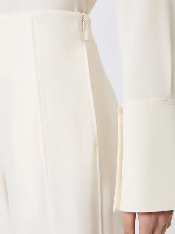Max Mara Scuba Jersey Trousers - Ivory
