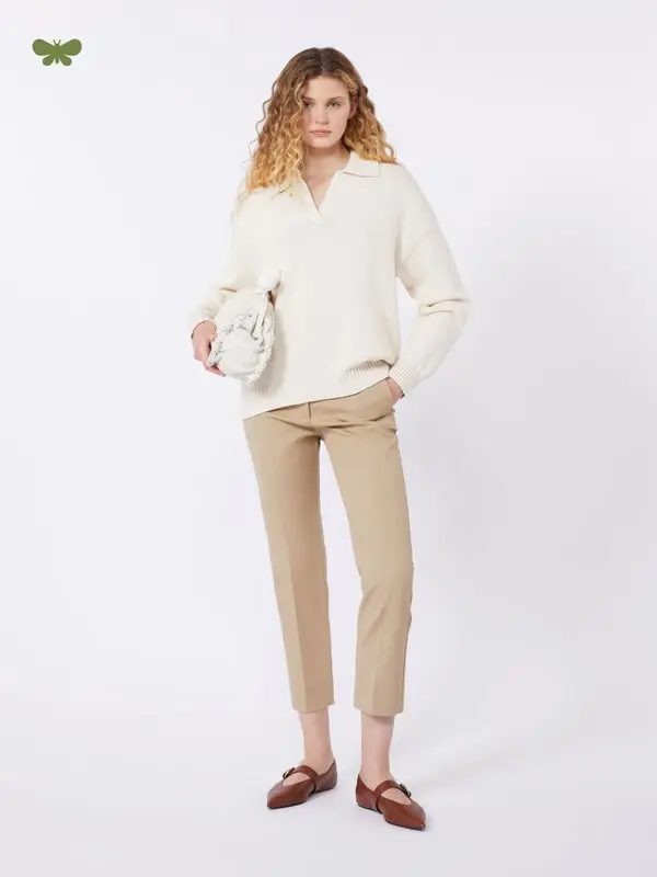 Max Mara Stretch Cotton Trousers