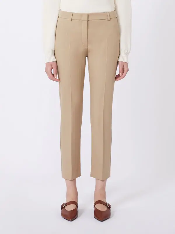 Max Mara Stretch Cotton Trousers