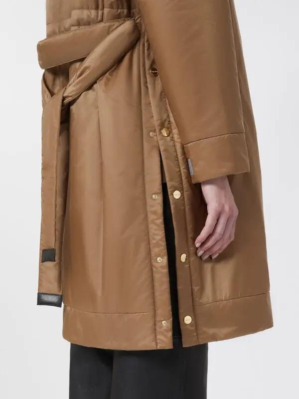 Max Mara Water-repellent Canvas Padded Parka - Camel