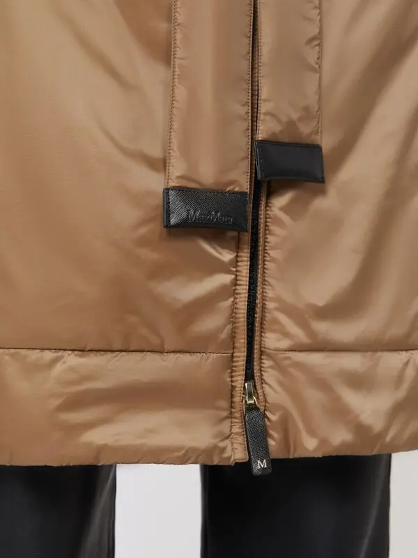 Max Mara Water-repellent Canvas Padded Parka - Camel