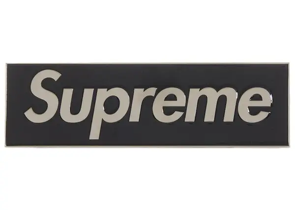 Supreme Box Logo Car Emblem - Black
